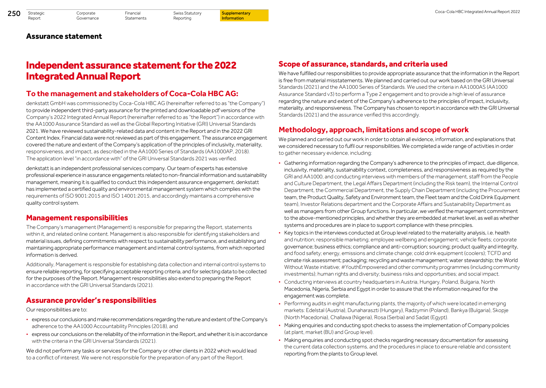 4.4 Financial Statements Audit and Sustainability Assurance | IFC Beyond the Balance Sheet